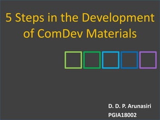 Development of com dev materials | PPT