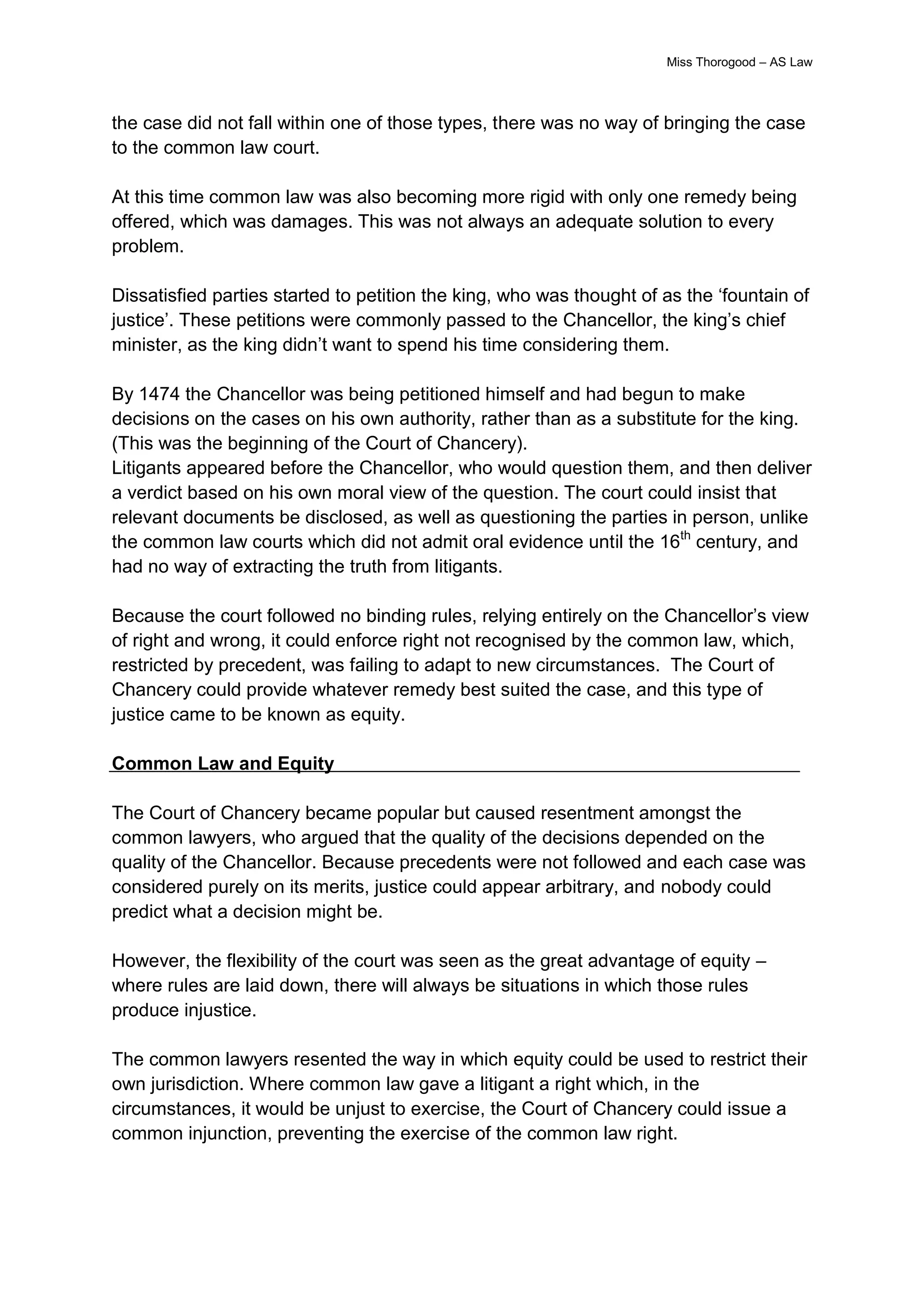 Development Of Common Law | PDF