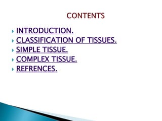 Development of complex & simple tissue | PPT