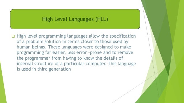 Development of computer languages