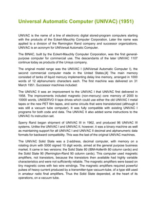 Development of computers | PDF | Computing | Technology & Computing