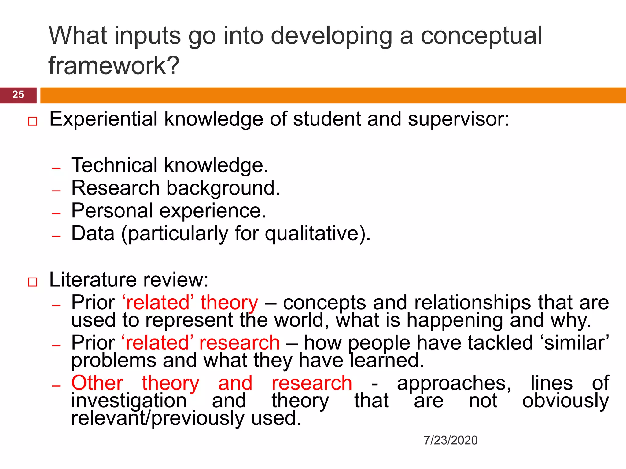 Development of conceptual framework in Nursing Research | PPTX