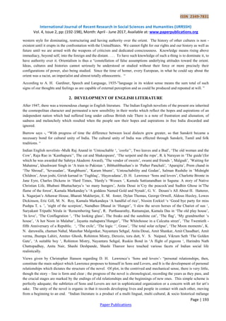 Development of Contemporary English Literature- Post Independence ...