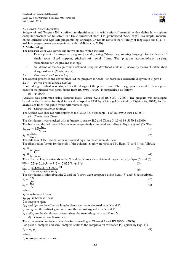 Development Of Csharp Based Computer Program For The Design Of Single