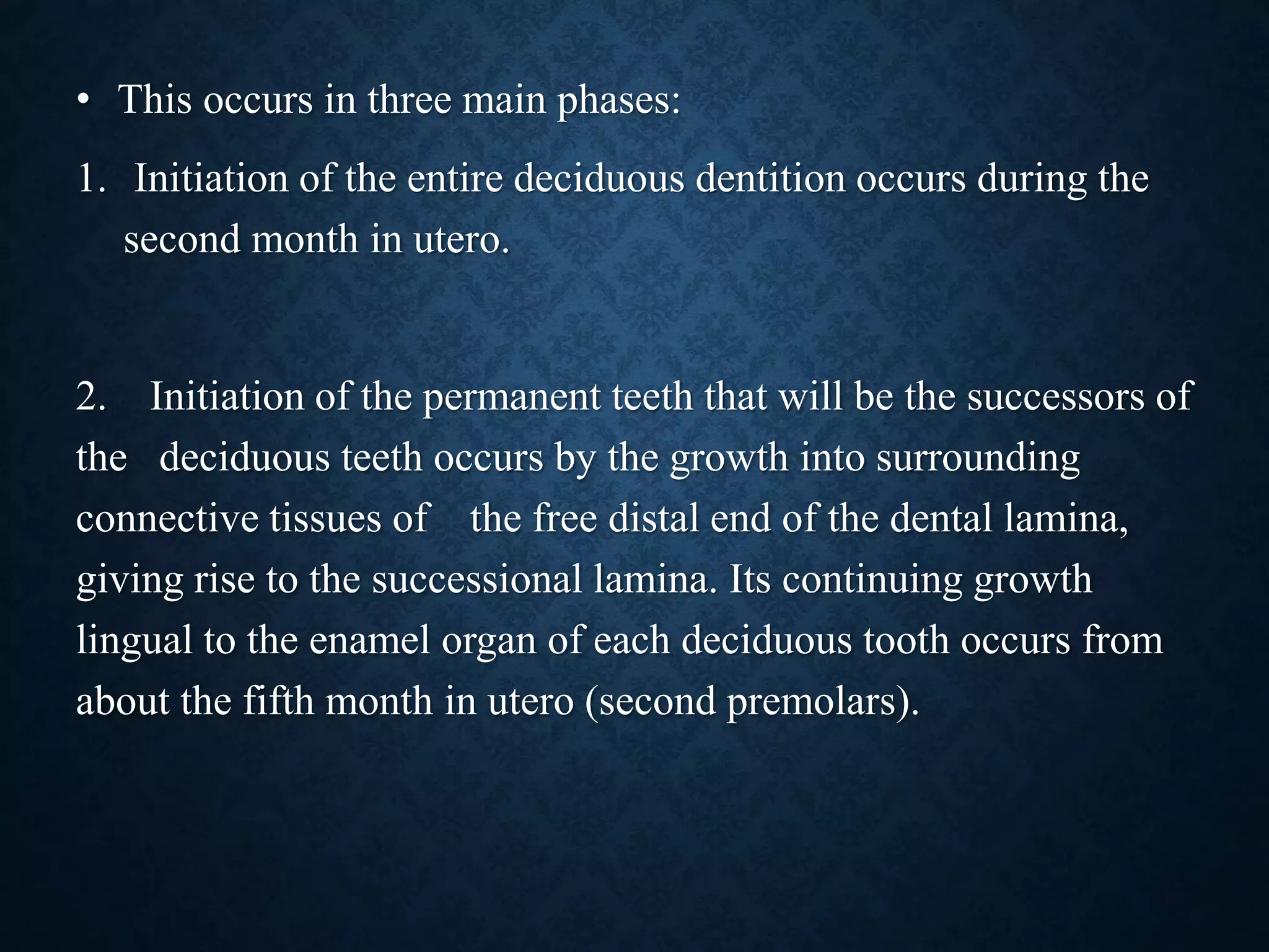 Development of dentition | PPTX
