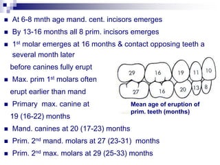 Development of dentition | PPT