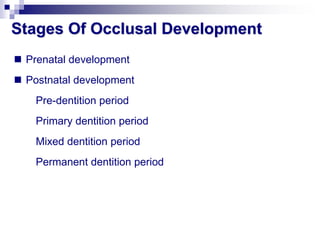 Development of dentition | PPT