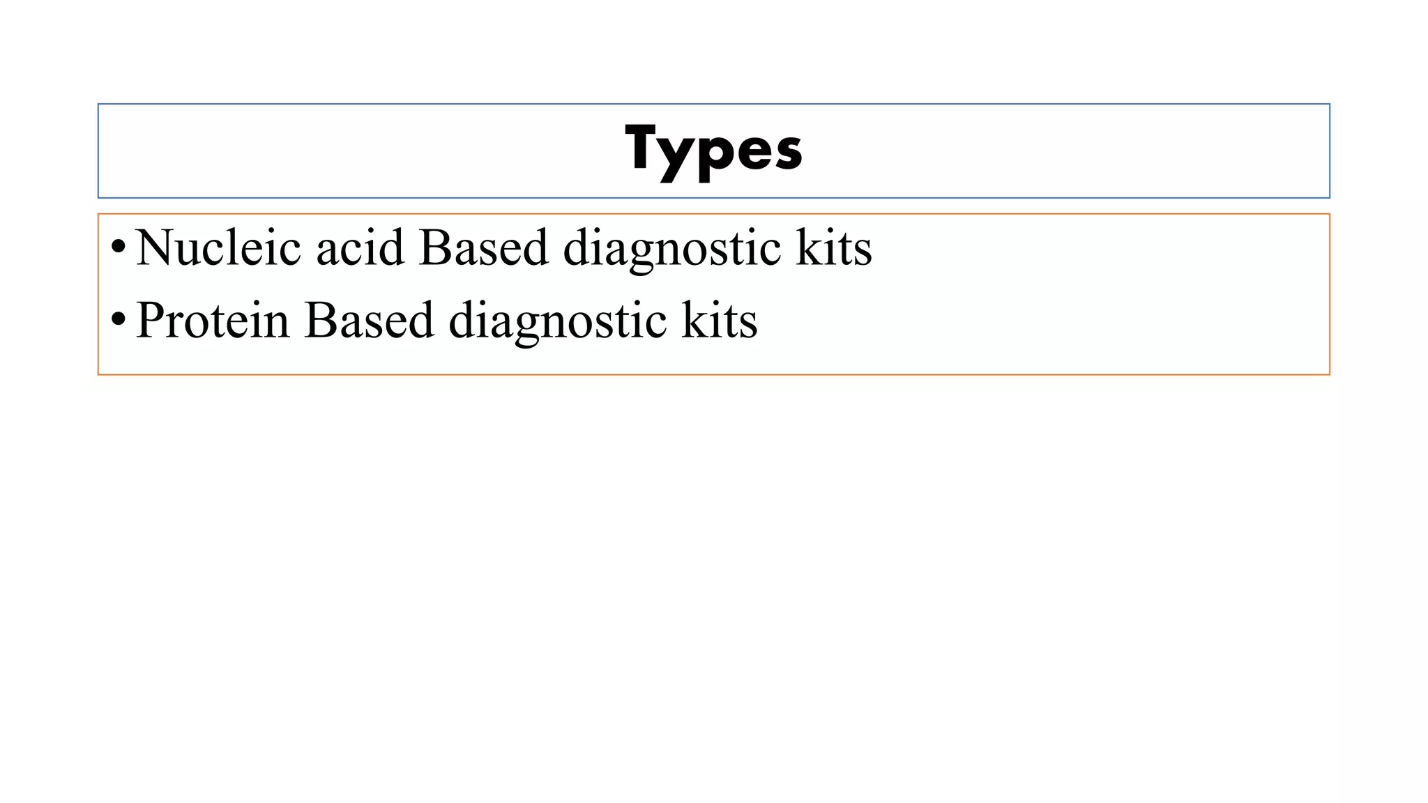 Development of diagnostic kits | PPTX
