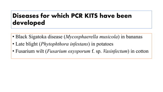 Development of diagnostic kits | PPTX