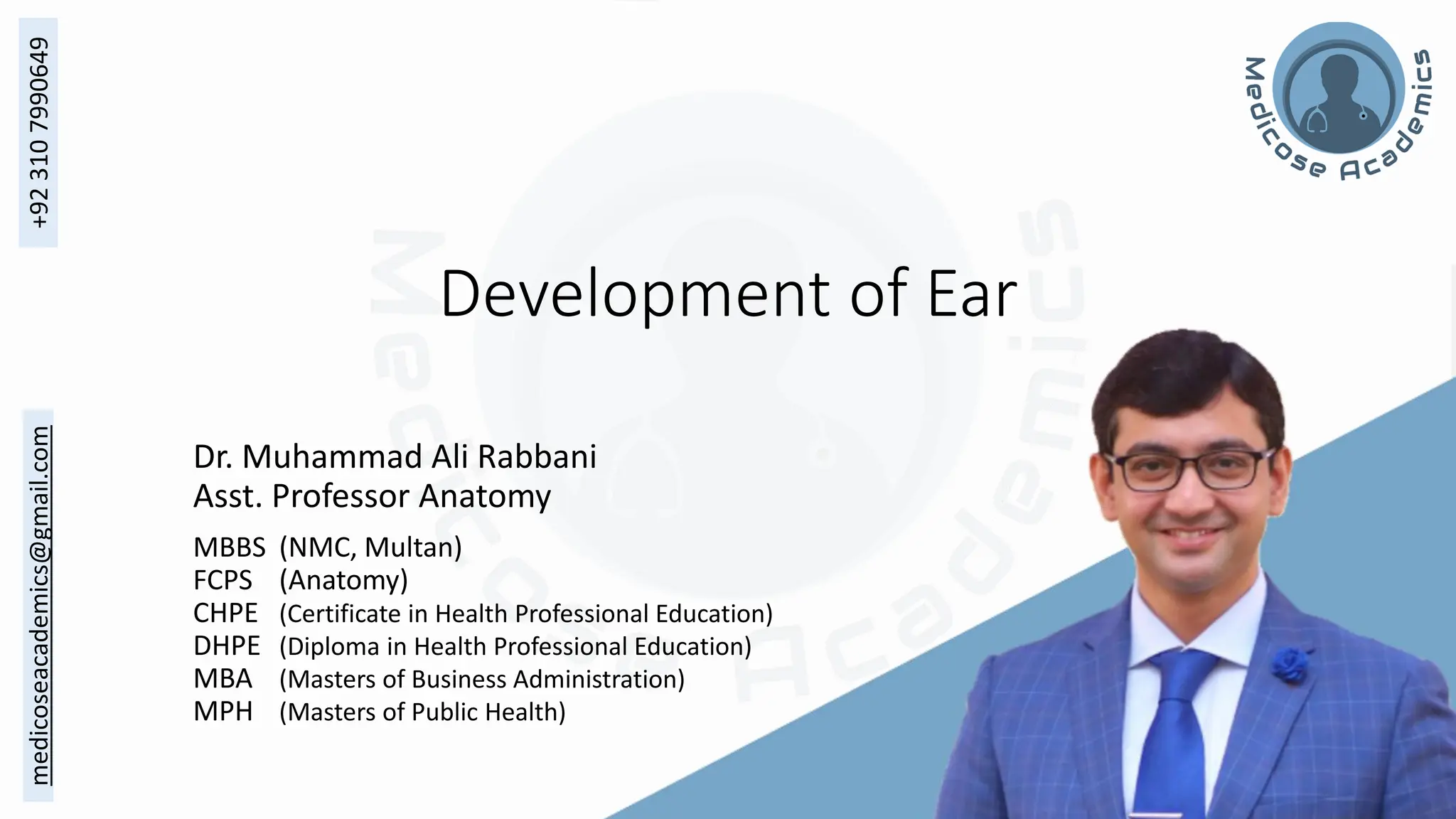 Development of Ear by Dr Muhammad Ali Rabbani | PDF
