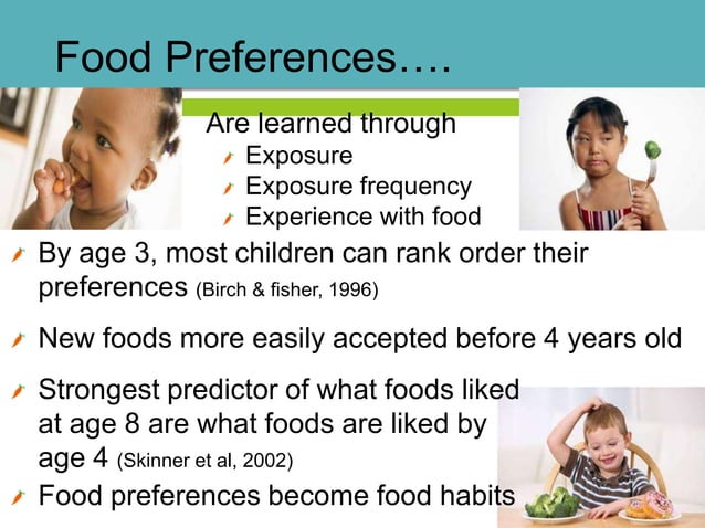 Development of eating habits and food preference final | PPTX