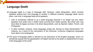 Development of english | PPTX