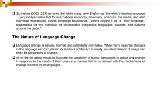 Development of english | PPTX