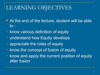 Development of equity (Topic 1) | PPT