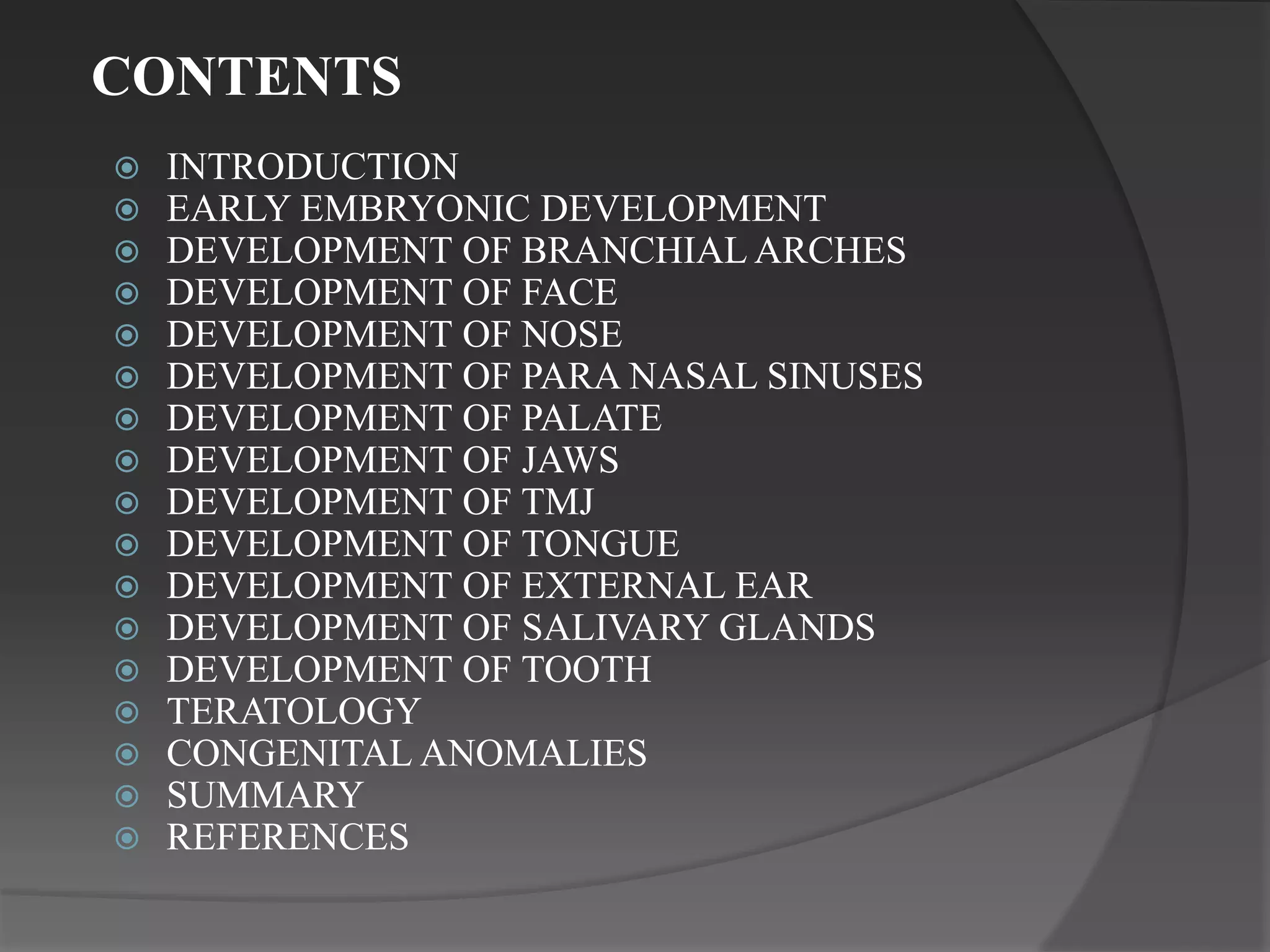 Development of face | PPTX