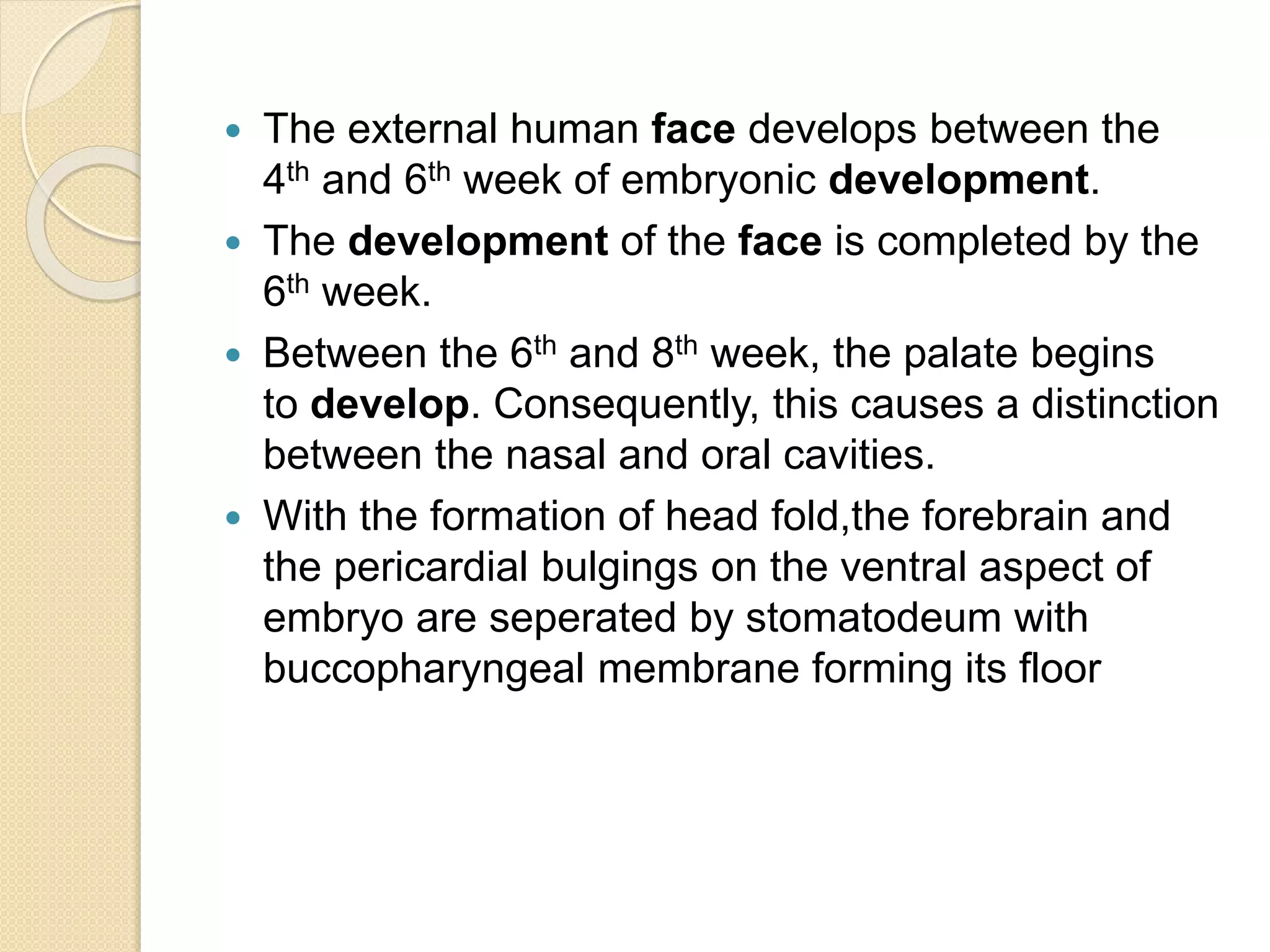 Development of face including nose ppt | PPTX