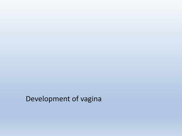 Development of female reproductive system | PPTX | Reproductive Health ...