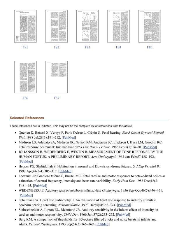 Development of fetal hearing | PDF | Pregnancy | Reproductive Health