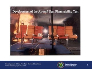 Development of Fire Test for Aircraft Seat Cushions | PPT