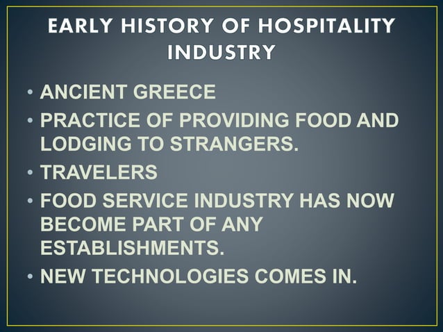 Development of food service industry | PPTX | Food Industry | Industries