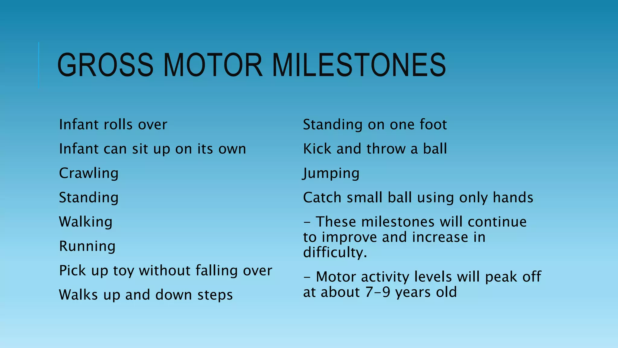 Fine and Gross Motor Development | PPTX