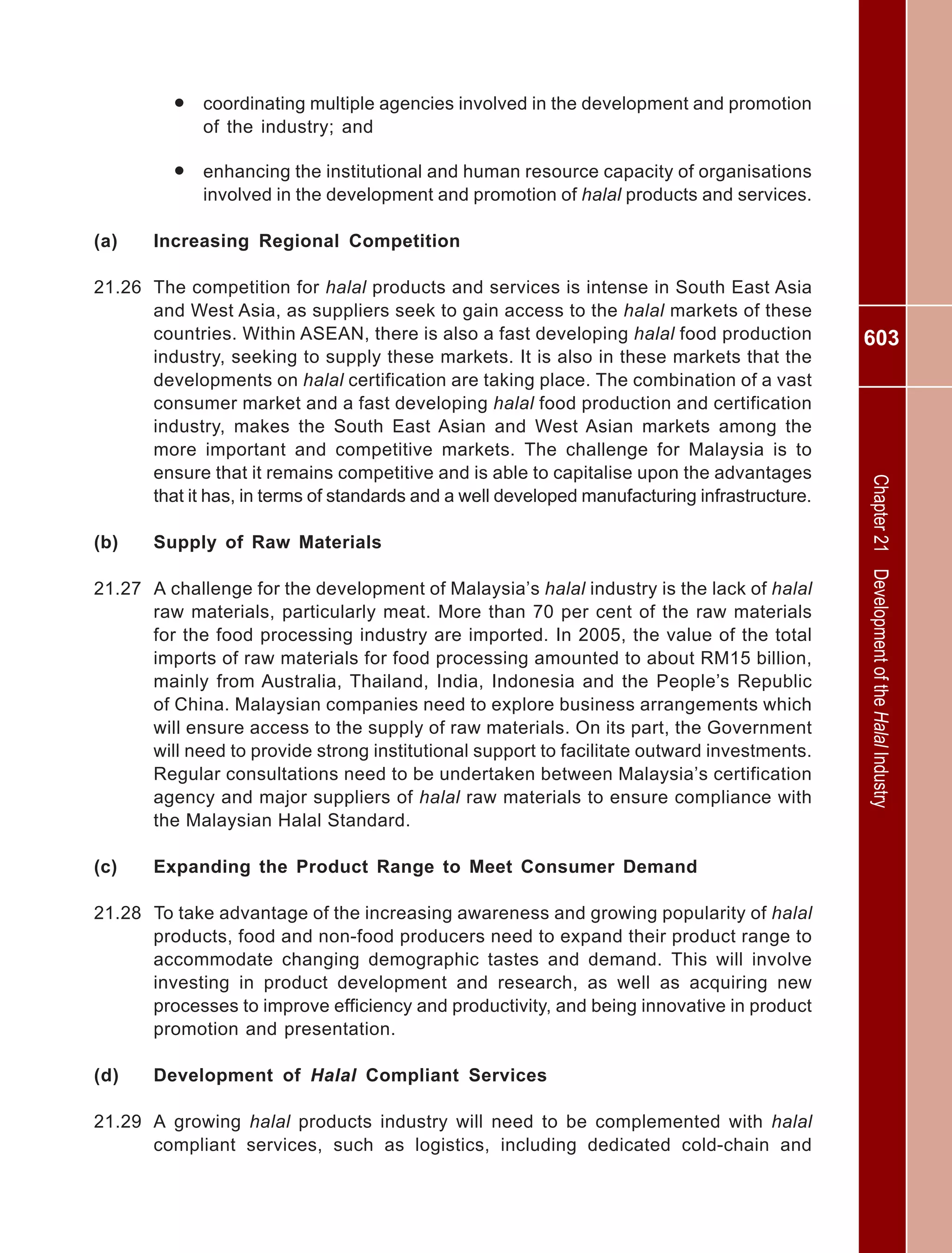 Development of the Halal Food Industry - Malaysia | PDF