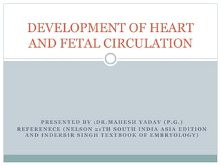 Development of heart and fetal circulation | PPTX
