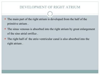 Development of heart and fetal circulation | PPTX