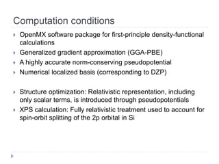 Development of highly accurate pseudopotential method and its application to a surface system | PPT