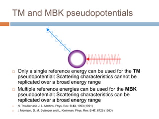 Development of highly accurate pseudopotential method and its application to a surface system | PPT