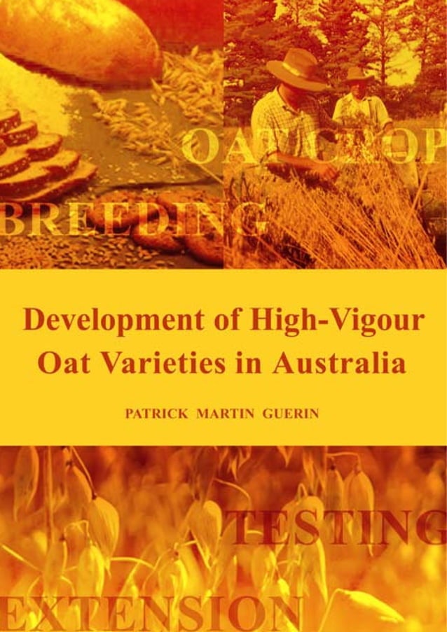Development Of High Vigour Oat Varieties In Australia | PDF