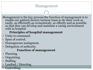 Development of hospital | PPTX