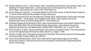 Development of hybrid power generation model using system composed of ...