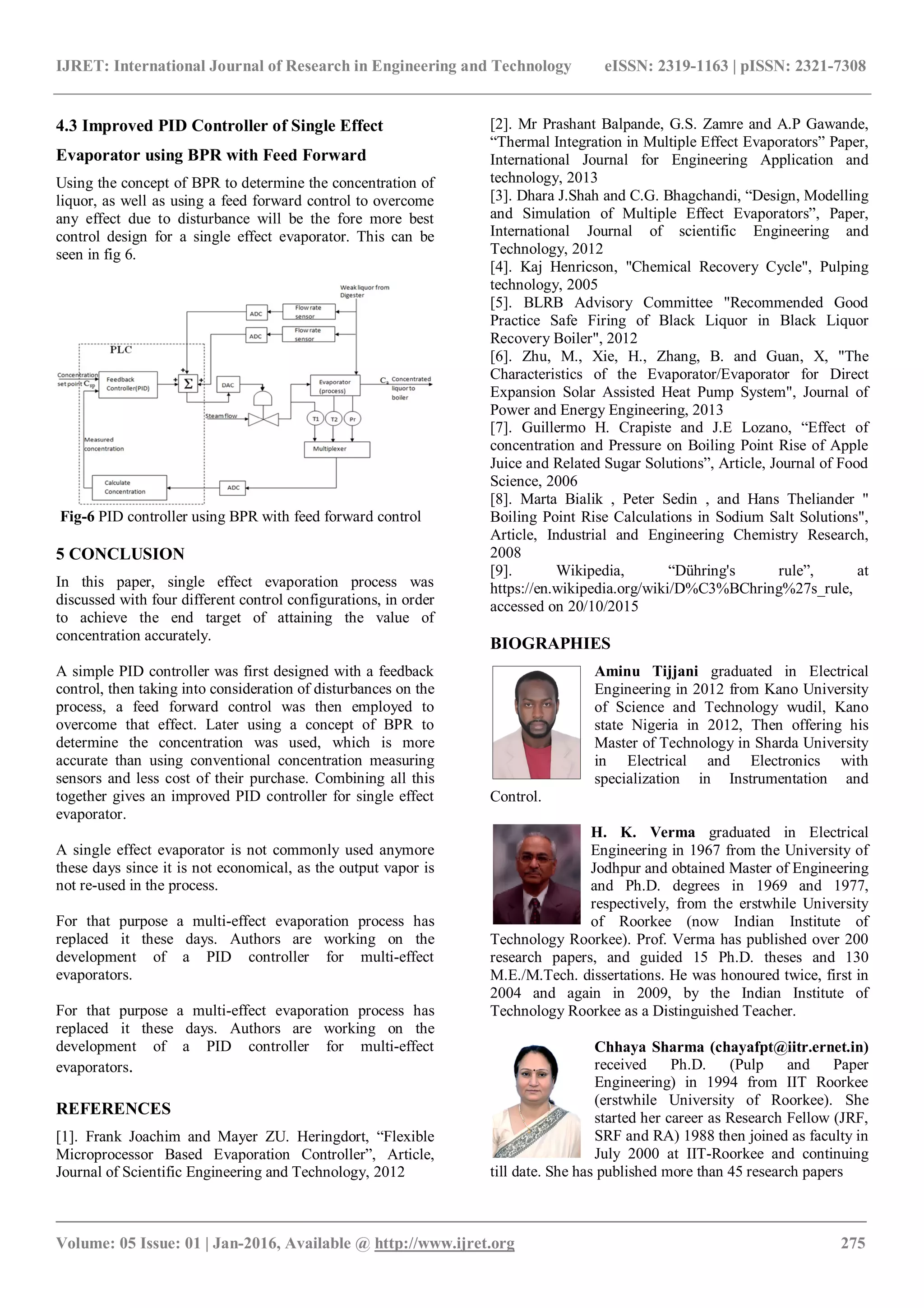 Development of improved pid controller for single effect evaporator | PDF