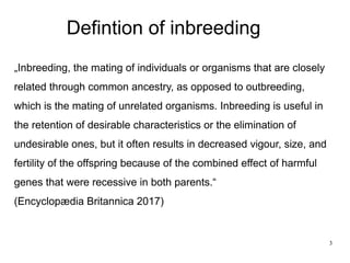 Development of inbreeding and relationship under selection | PPT