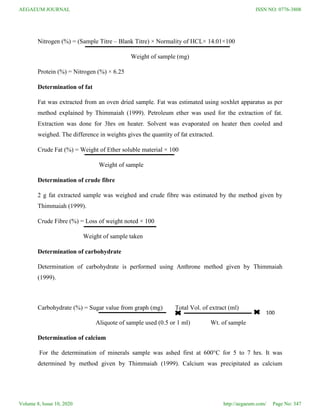 Development of Innovative Finger Millet-Watermelon Seed Powder Drink ...