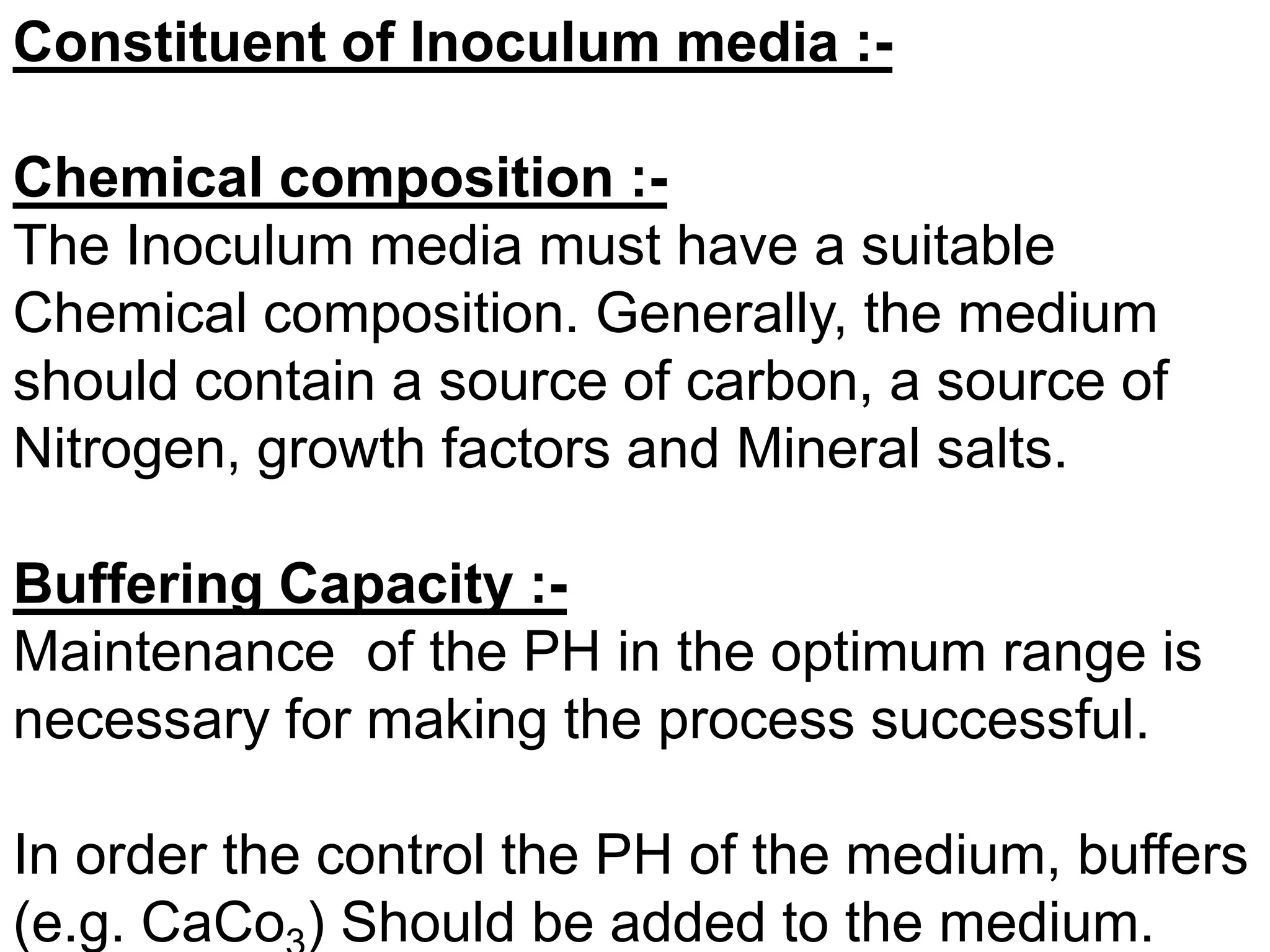 Development of inoculum buildup | PPT | Chemistry | Science