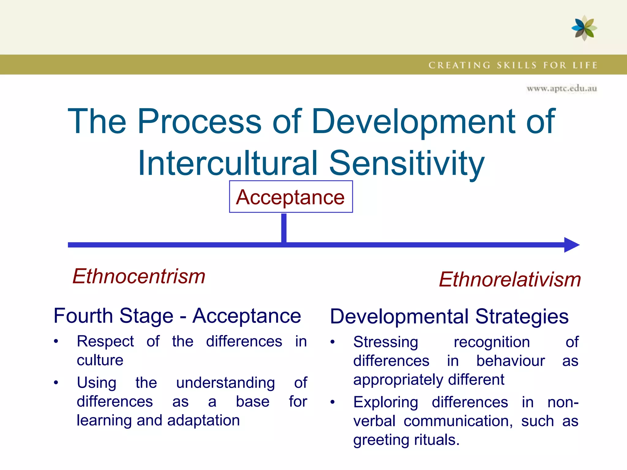 Development of intercultural sensitivity | PPTX