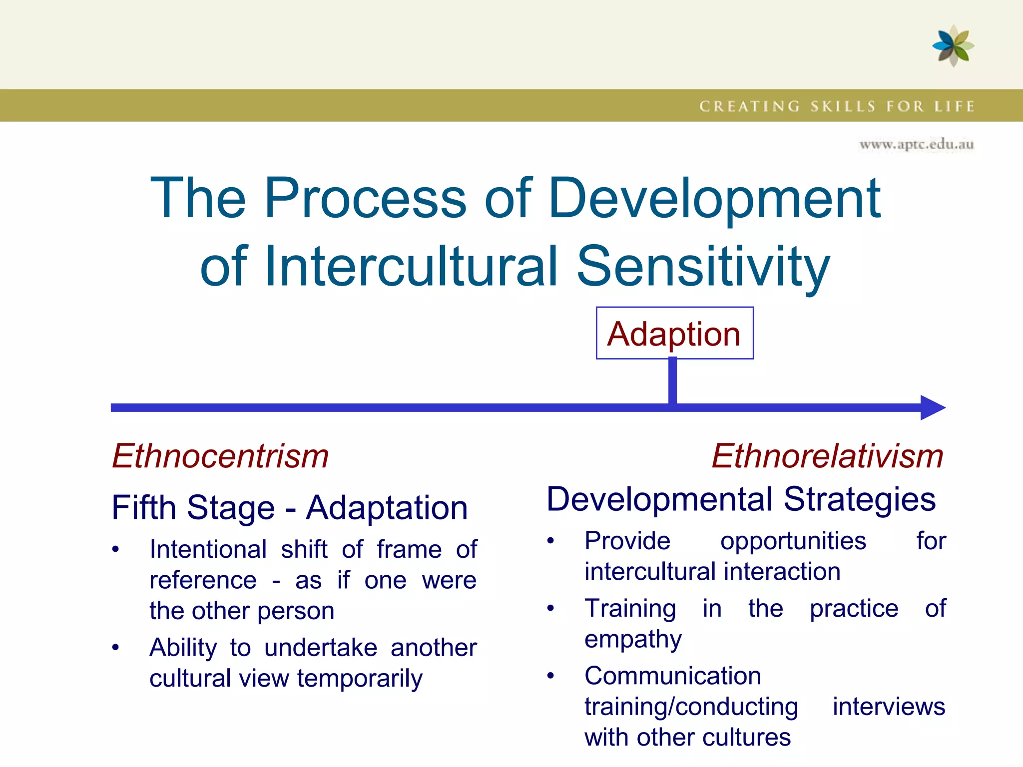 Development of intercultural sensitivity | PPTX