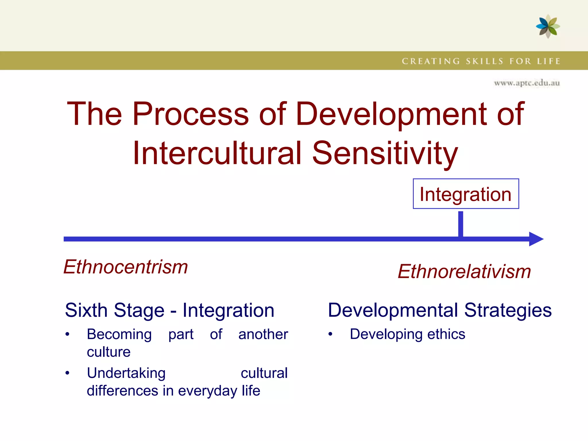 Development of intercultural sensitivity | PPTX