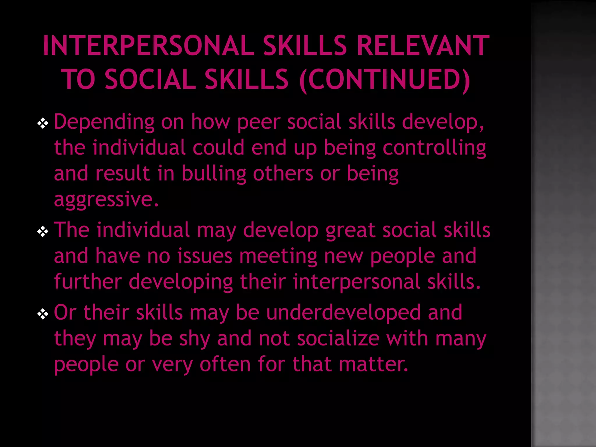 Development of interpersonal skills | PPTX