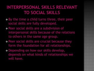 Development of interpersonal skills | PPTX