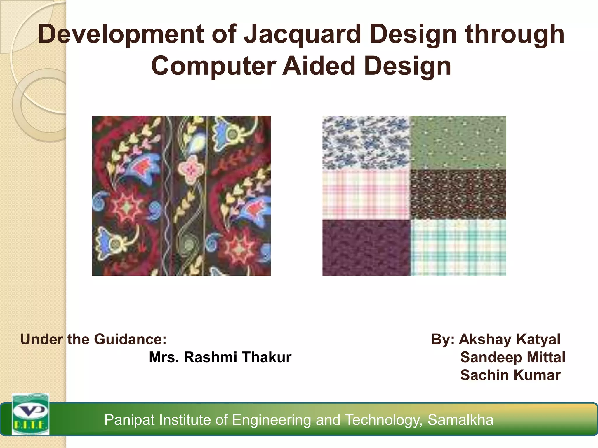 Development Of Jacquard Design Through Computer Aided Design Cad ...
