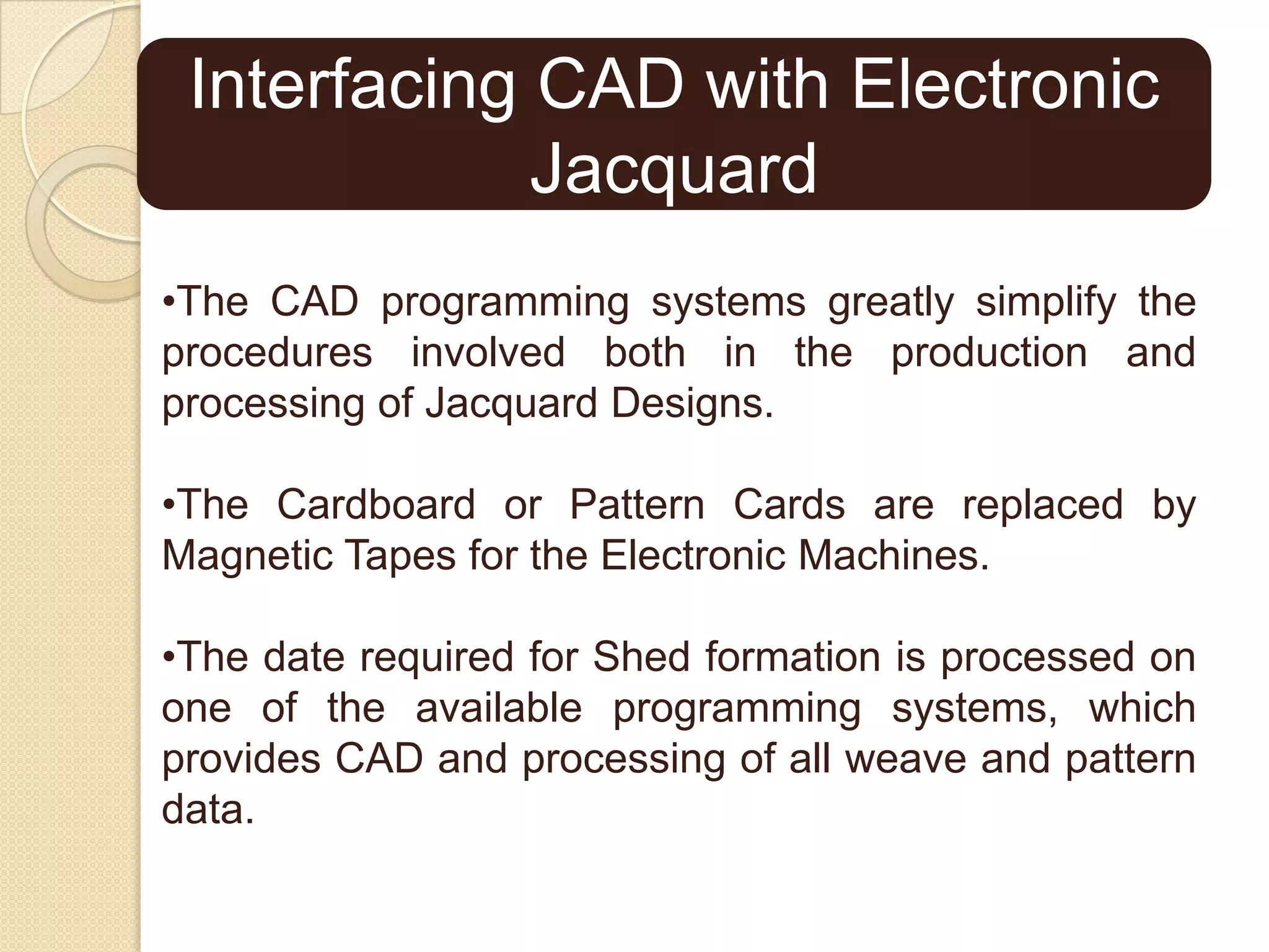 Development Of Jacquard Design Through Computer Aided Design Cad ...