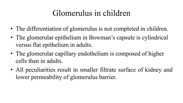 Development of kidney, its function and kft | PPT