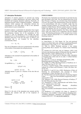 Development of kinetic model for adsorption of | PDF