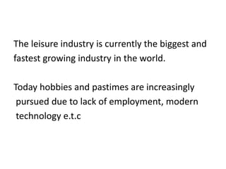DEvelopment of Leisure.pptx