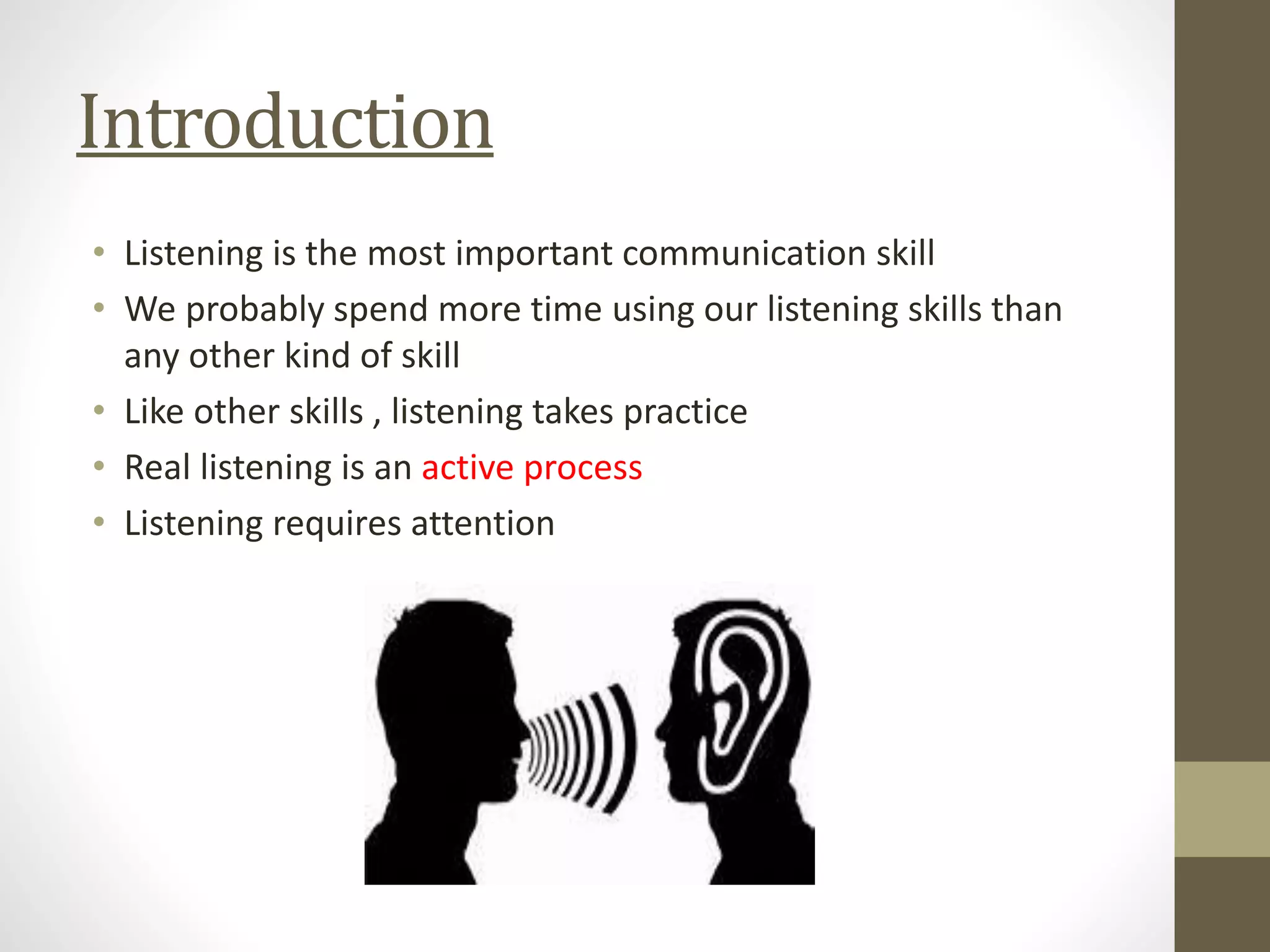 Development of listening skills for dialogue , critical listening | POTX