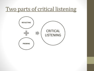 Critical Listening Skills
