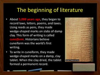 Development of Literature | PPTX